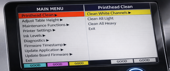 Accessing the Advanced Menu on the Anajet Mpower Printer | GPI Supplies