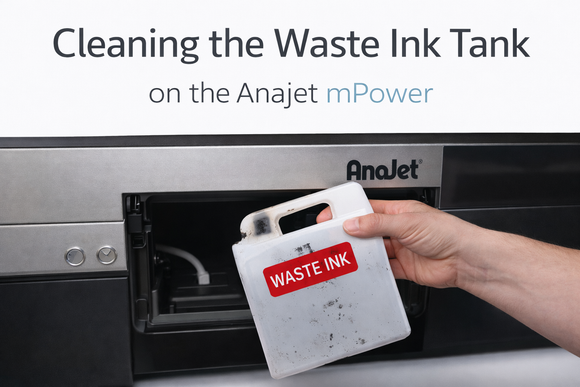 Cleaning the waste ink tank on the Anajet Mpower | GPI Supplies