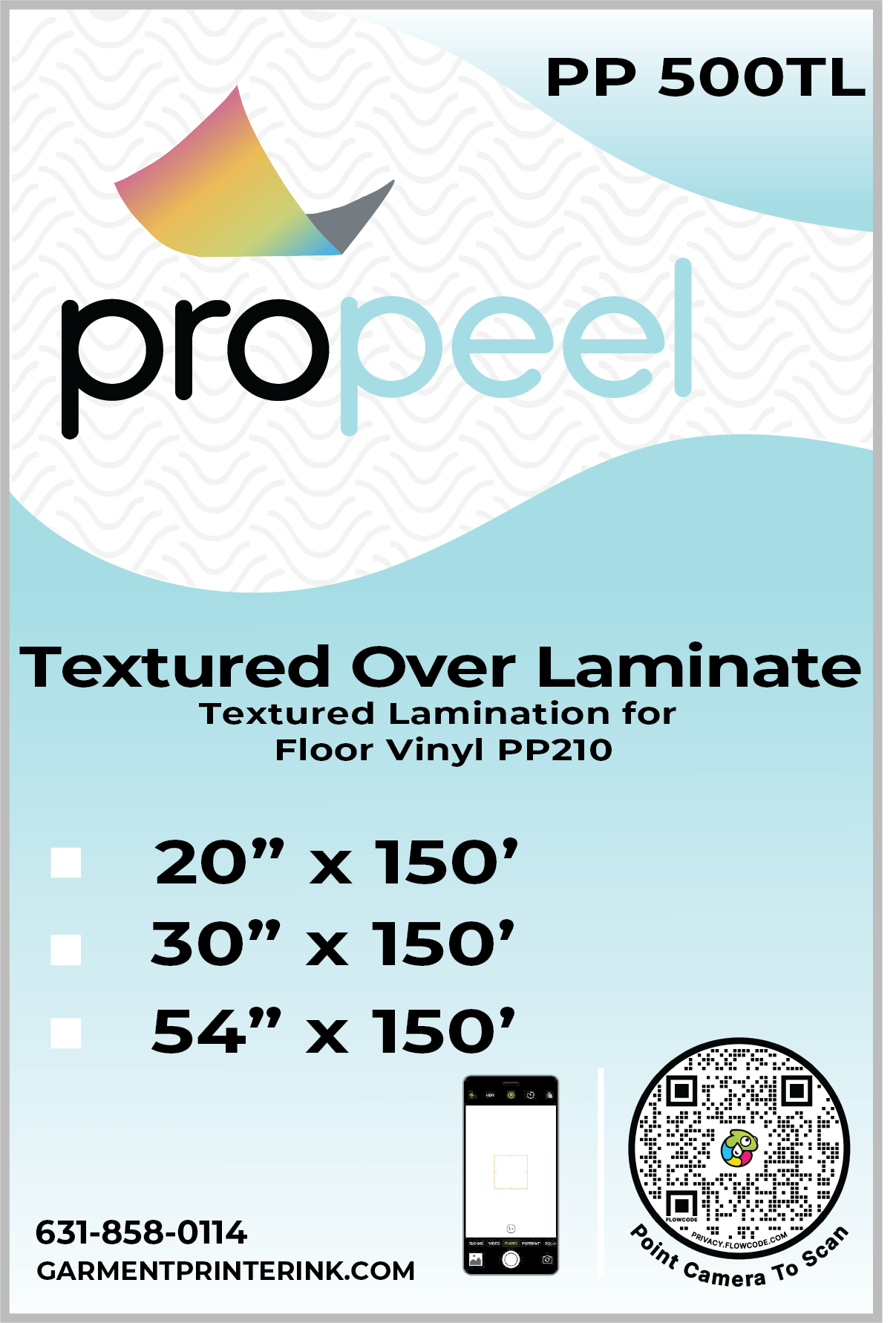 Propeel Floor Graphic Textured Over-laminate 3.75 mil | Garment Printer Ink