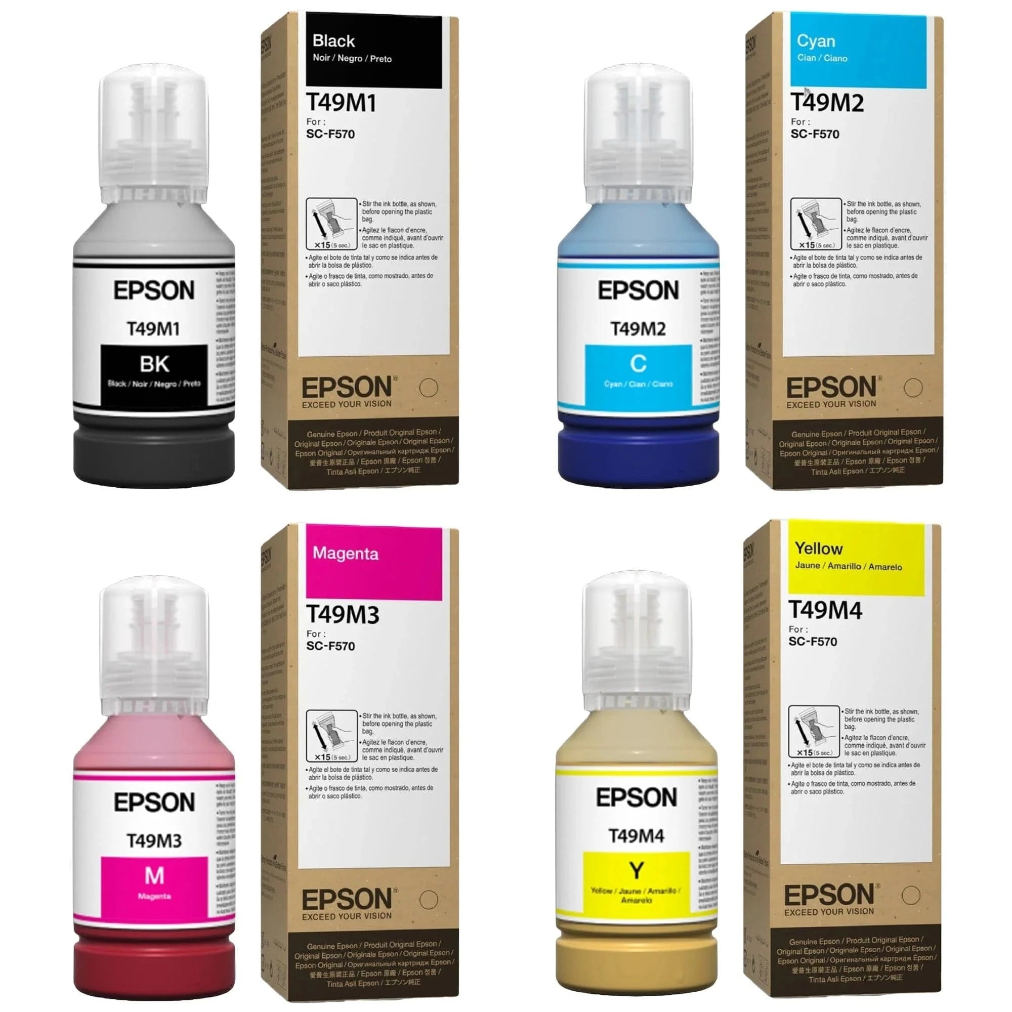 EPSON SureColor F170 and F570 Ink Bottles - 140 ml | GPI Supplies