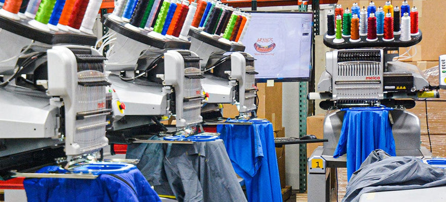 Melco EMT16X 16-Needle Embroidery Machine | GPI Supplies