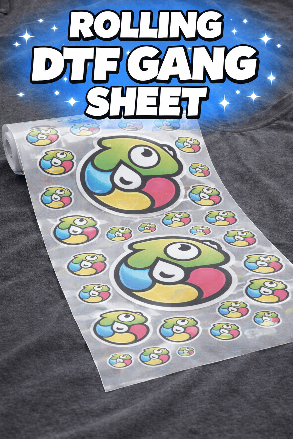 Rolling DTF Gang Sheet | GPI Supplies