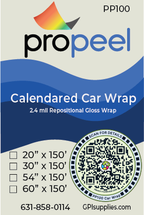 ProPeel Adhesive Vehicle Wrap | Printable Car Wrap | GPI Supplies