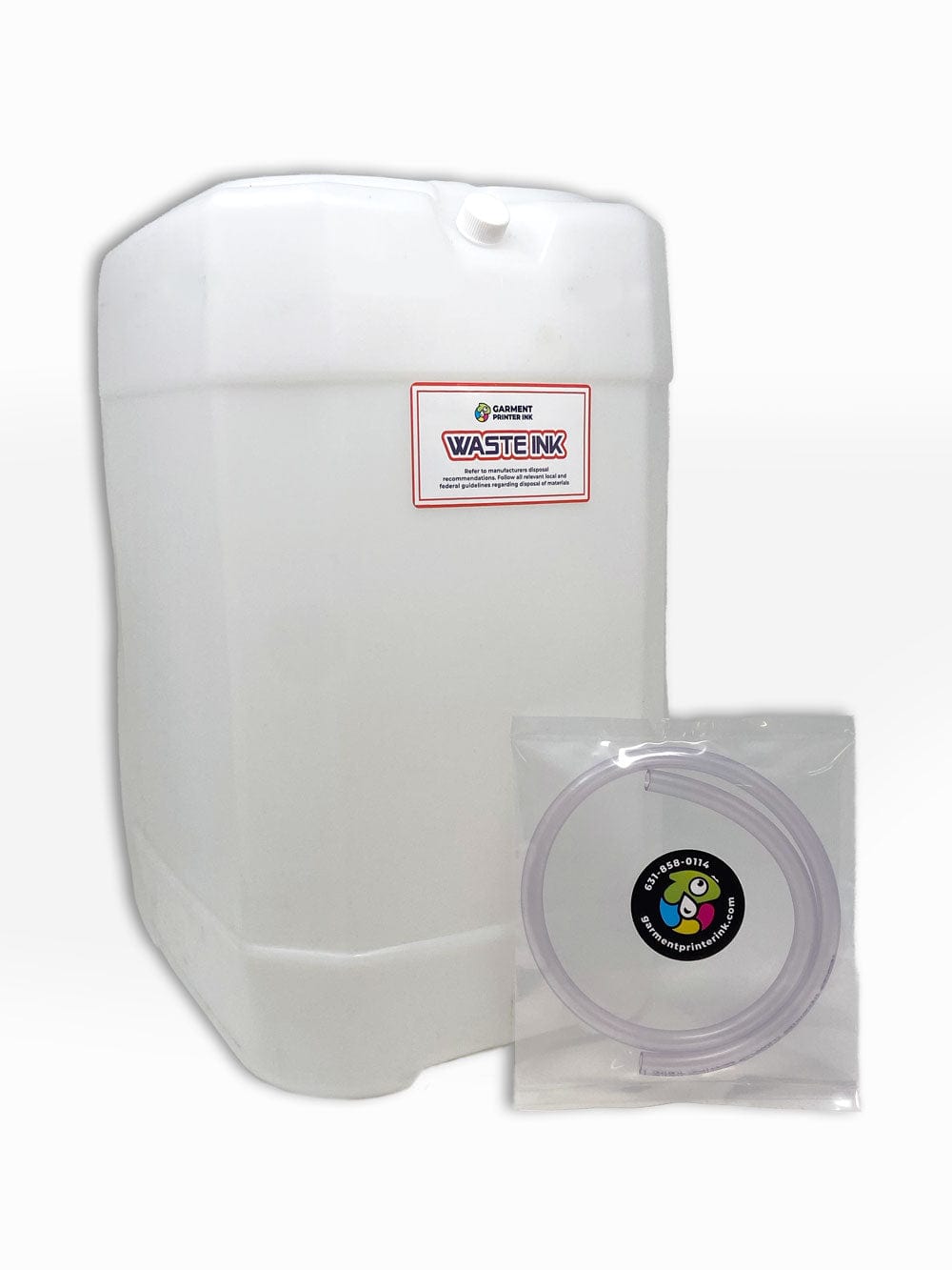 VJ628D DTF Printer waste ink jug and connector | GPI Supplies