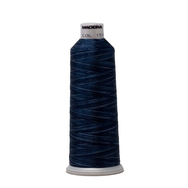Multi-Color Dark Blue 1519 #40 Weight Madeira Polyneon Thread | GPI ...